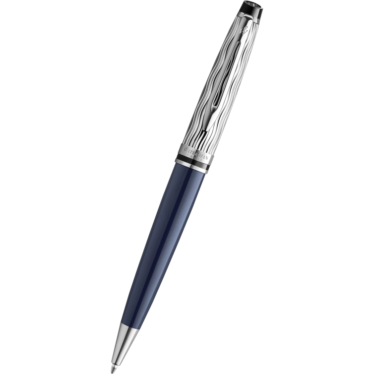 Waterman Deluxe Made in France DLX CT Ballpoint Pen blue | Exclusive Pen